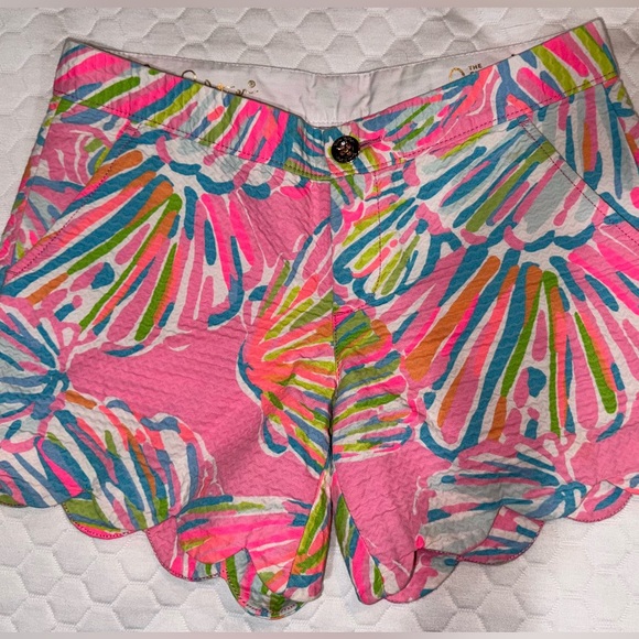 Lilly Pulitzer | Shorts | Lilly Pulitzer The Buttercup Short Pink Pout Shellabrate Shell ...